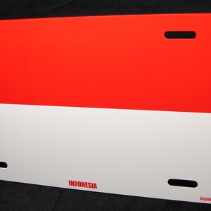 INDONESIAN, INDONESIA FLAG Metal Car Novelty License Plate Auto Tag - Etsy