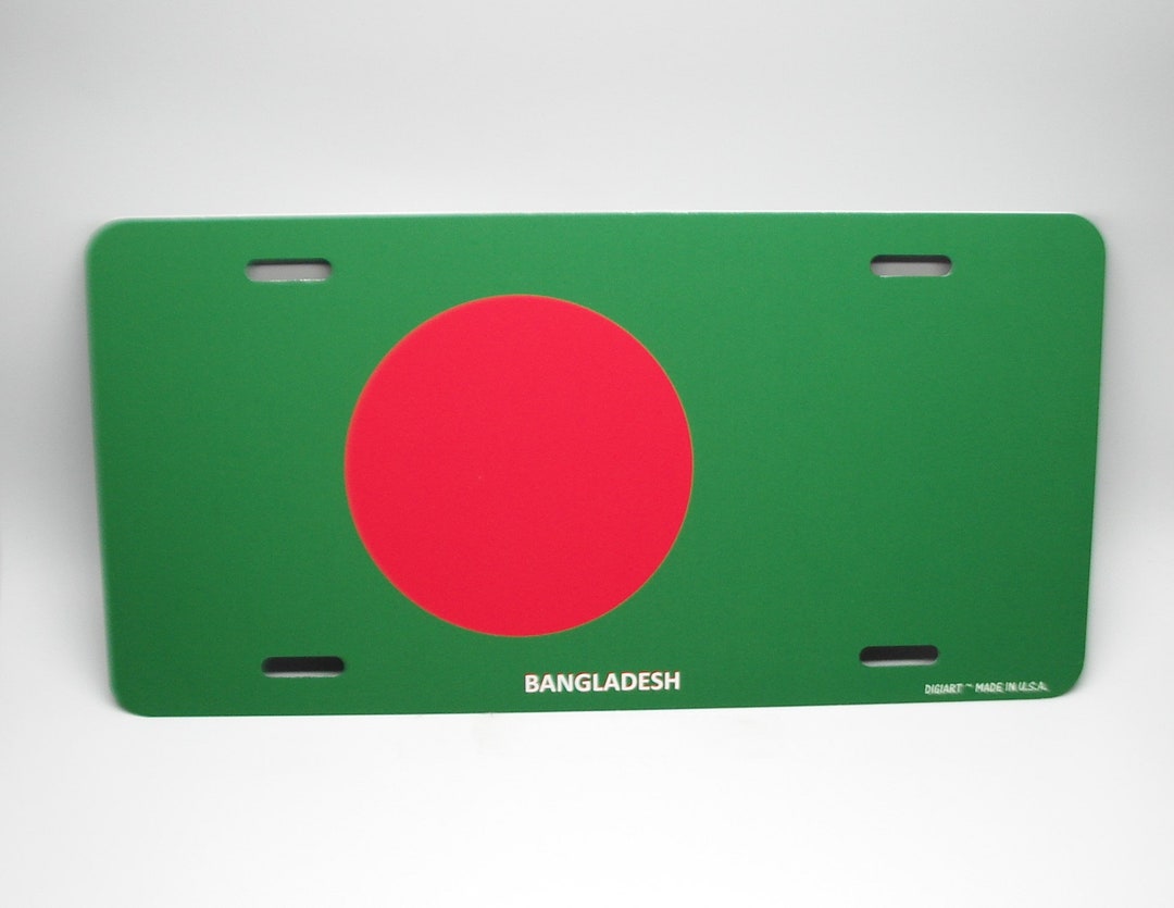 BANGLADESH BANGLADESHI FLAG Metal Car Novelty License Plate Auto Tag - Etsy