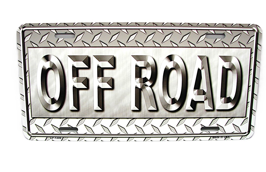 OFF ROAD 4x4 Metal Car Novelty License Plate for Truck Jeep Suv 4x4 ...