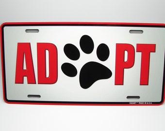 Animal Rescue License Plate - Etsy