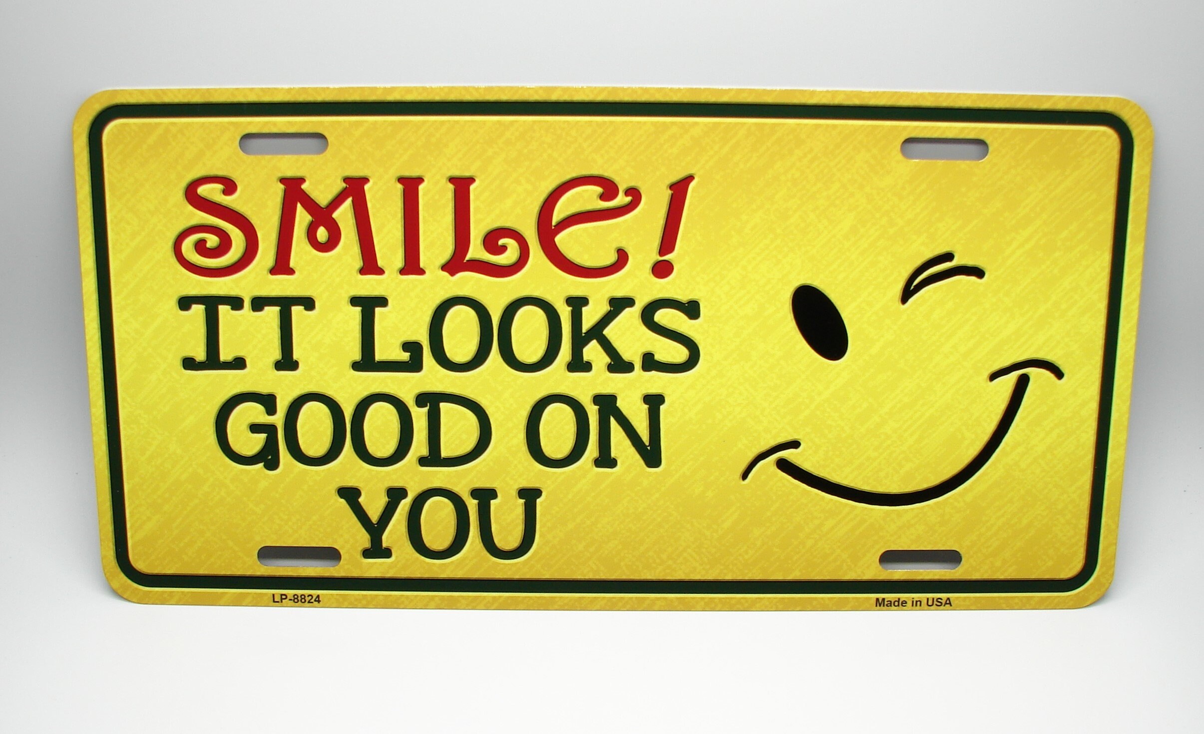 SMILEY Emoji HAPPY FACE Emoticon Metal Car License Plate Auto - Etsy Canada