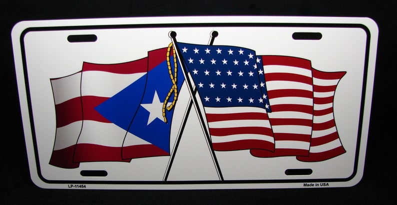 PUERTO RICO FLAG American Flag Metal Car License Plate Auto - Etsy
