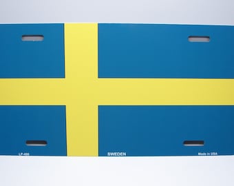 Swedish Flag License Plate - Etsy