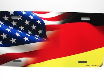 German Flag License Plate Tag - Etsy