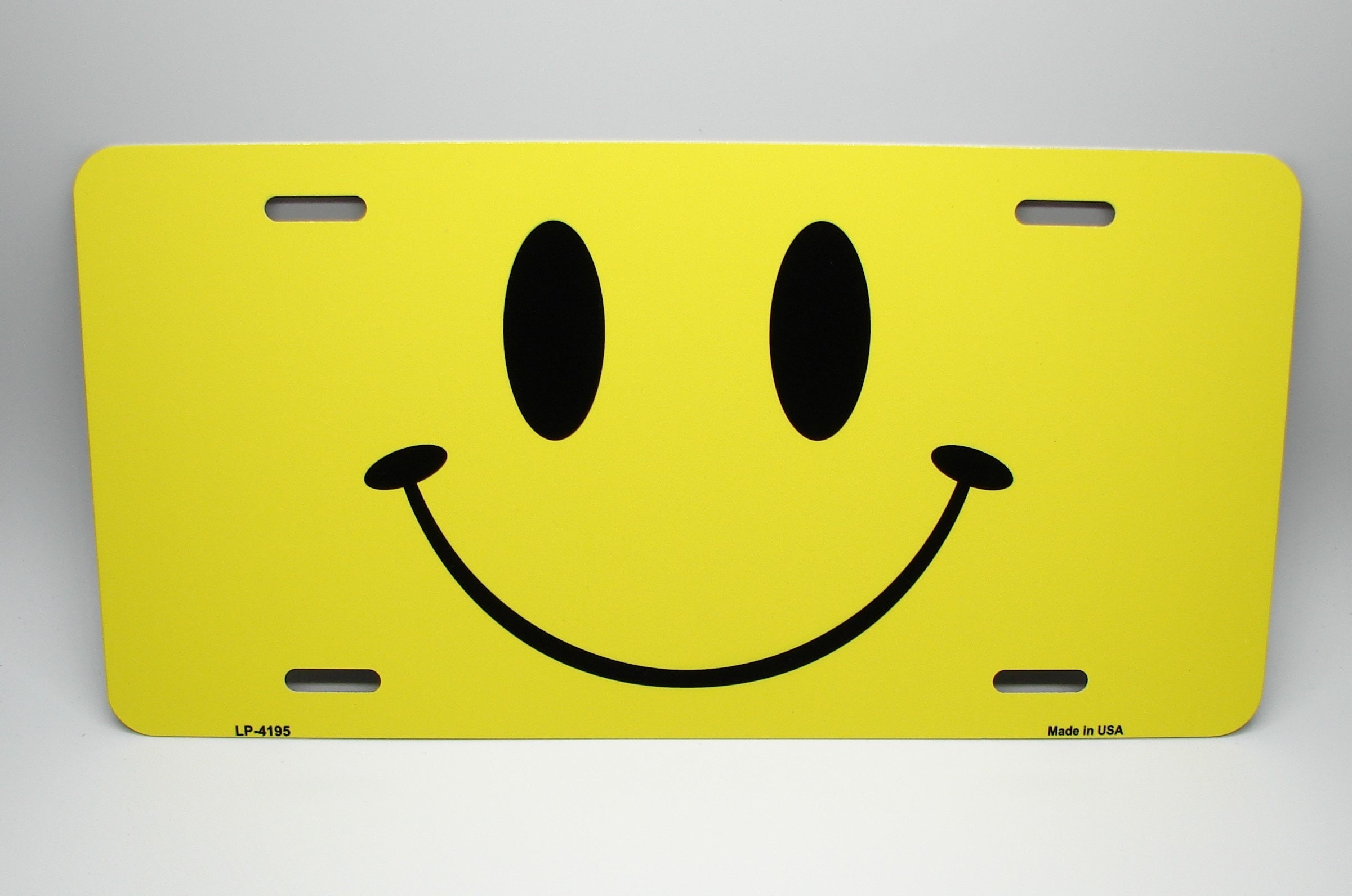 SMILEY Emoji HAPPY FACE Emoticon Metal Car License Plate Auto - Etsy Canada