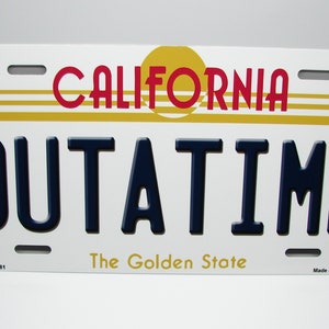 OUTATIME CALIFORNIA STATE Metal Car Novelty License Plate Auto Tag - Etsy