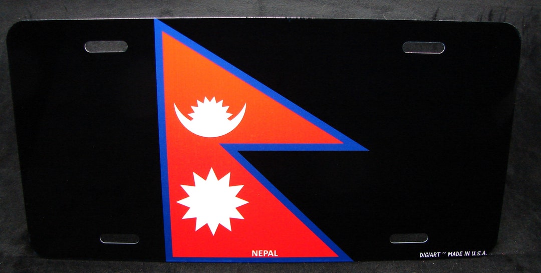 NEPAL NEPALESE FLAG Metal Car Novelty License Plate Auto Tag - Etsy