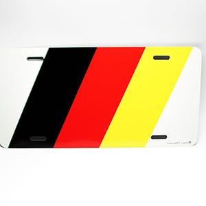 GERMAN GERMANY Flag Metal Car NOVELTY License Plate Auto Tag ...
