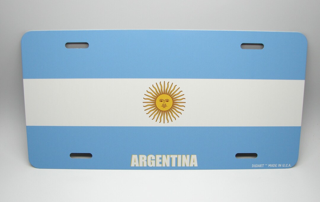 ARGENTINA, ARGENTINIAN Flag Metal Car Novelty License Plate Auto Tag - Etsy
