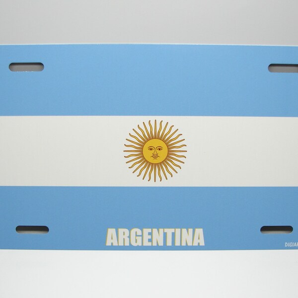 Argentina License Plate - Etsy