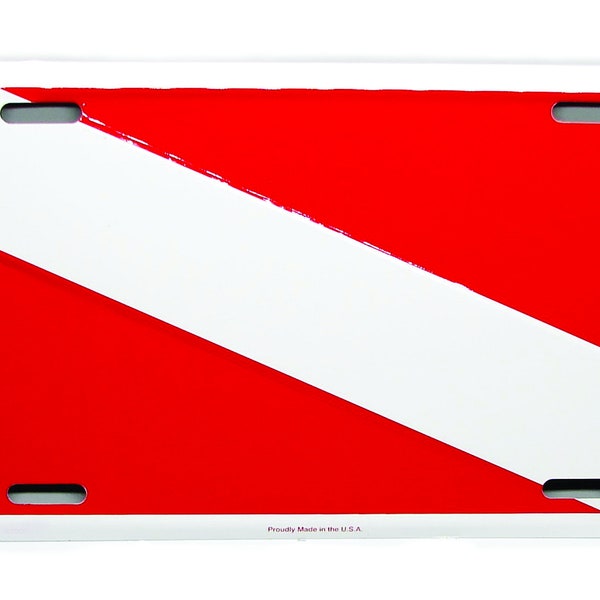Scuba License Plate Frame - Etsy