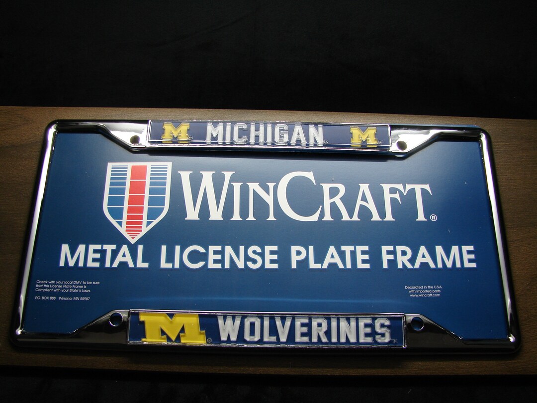 WOLVERINES UNIVERSITY of MICHIGAN Chrome Metal With Acrylic - Etsy
