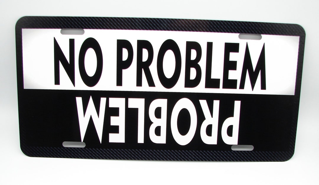 PROBLEM NO PROBLEM Metal Car License Plate for Jeep Suv 4x4 - Etsy