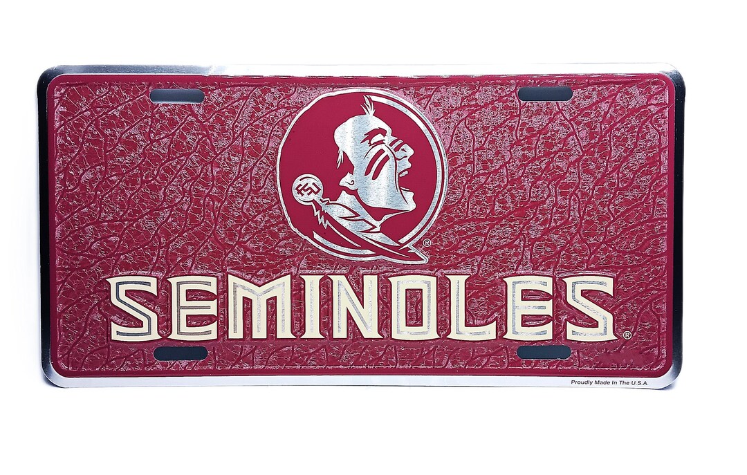 Officially Licensed FSU Florida State University Seminoles 3D EMBOSSED ...