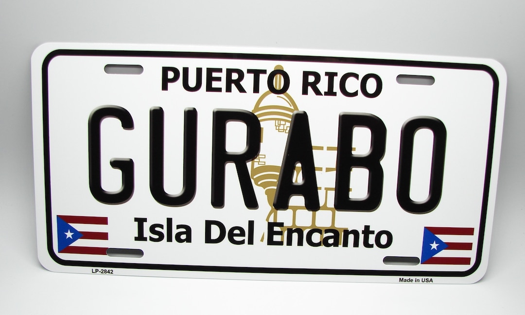 GURABO PUERTO RICO Isla Del Encanto Metal Car Novelty License Plate ...