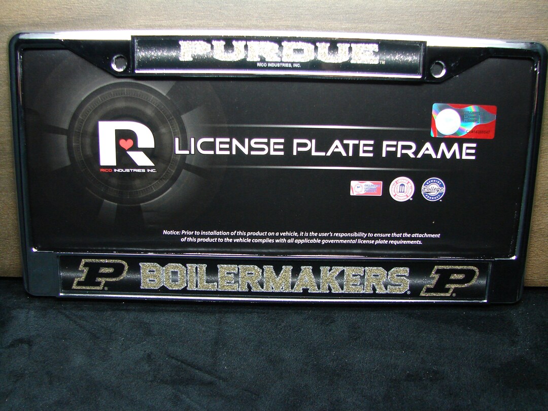 BOILERMAKERS PURDUE UNIVERSITY Chrome Metal With Acrylic Inserts ...