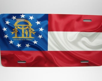 Georgia State Flag License Plate - Etsy