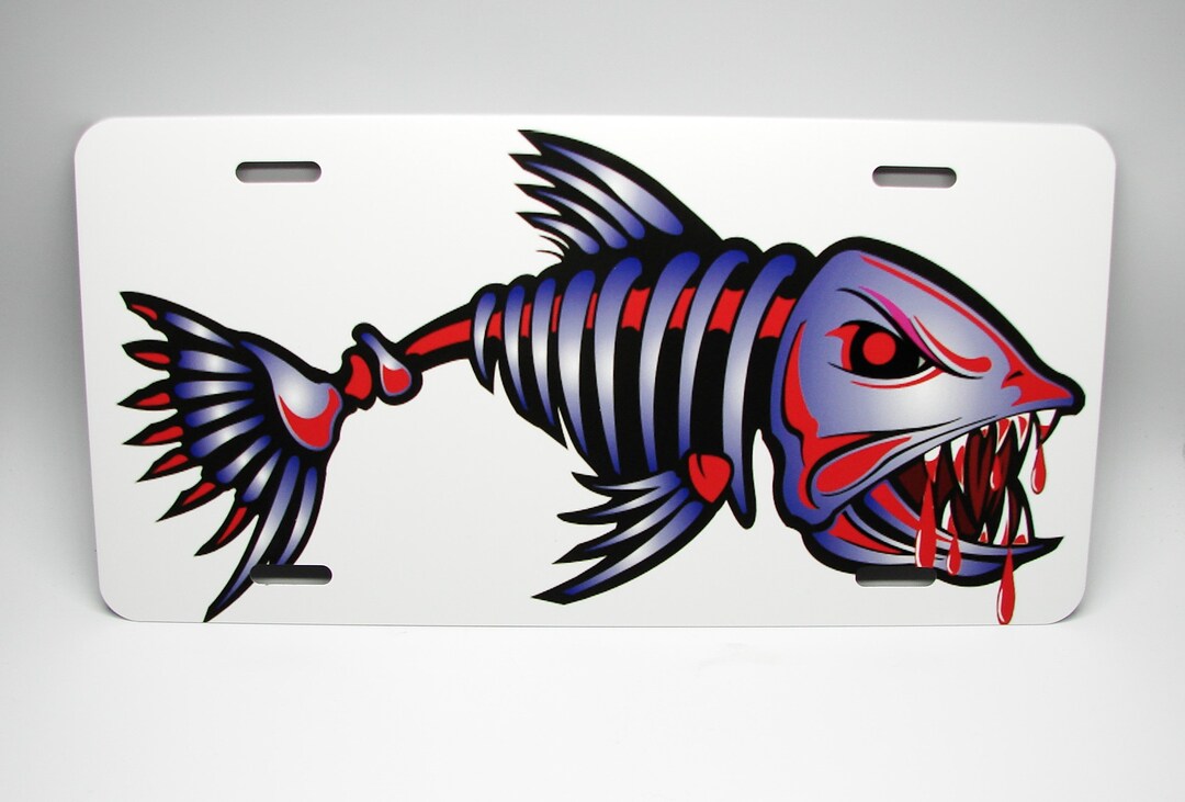 BONEFISH FISHING Metal Car Novelty License Plate Auto Tag. Saltwater ...