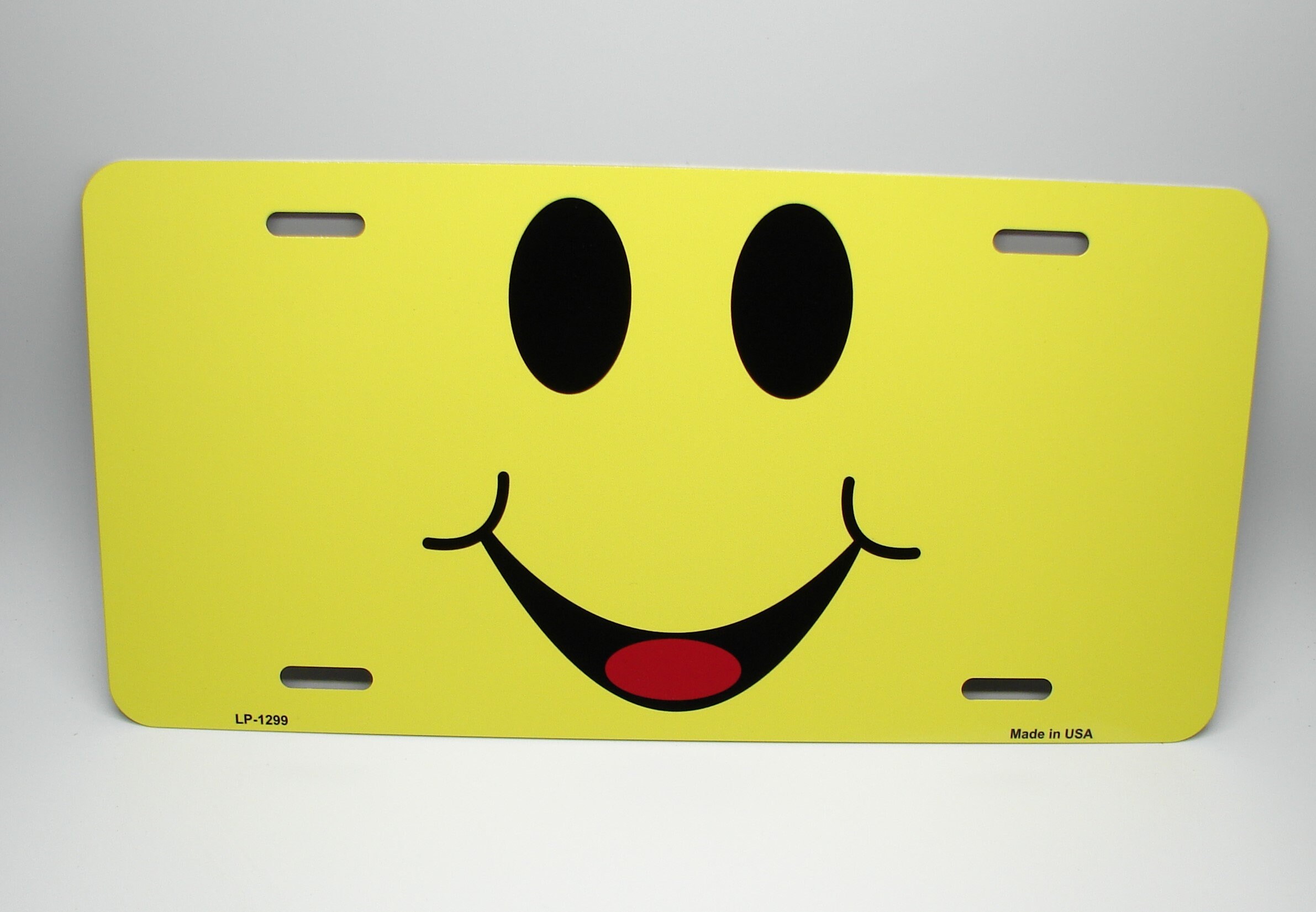 SMILEY Emoji HAPPY FACE Emoticon Metal Car License Plate Auto - Etsy ...