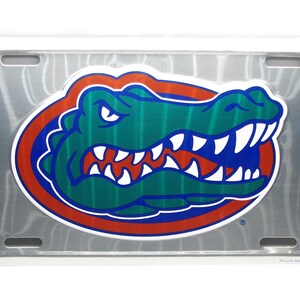 University of Florida GATORS 3D EMBOSSED Metal Car NOVELTY License ...
