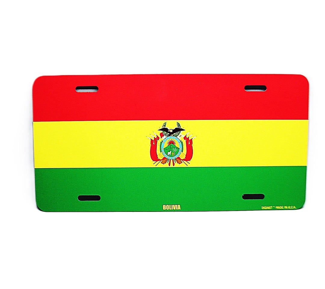 BOLIVIA, BOLIVIAN FLAG Metal Car Novelty License Plate Auto Tag - Etsy