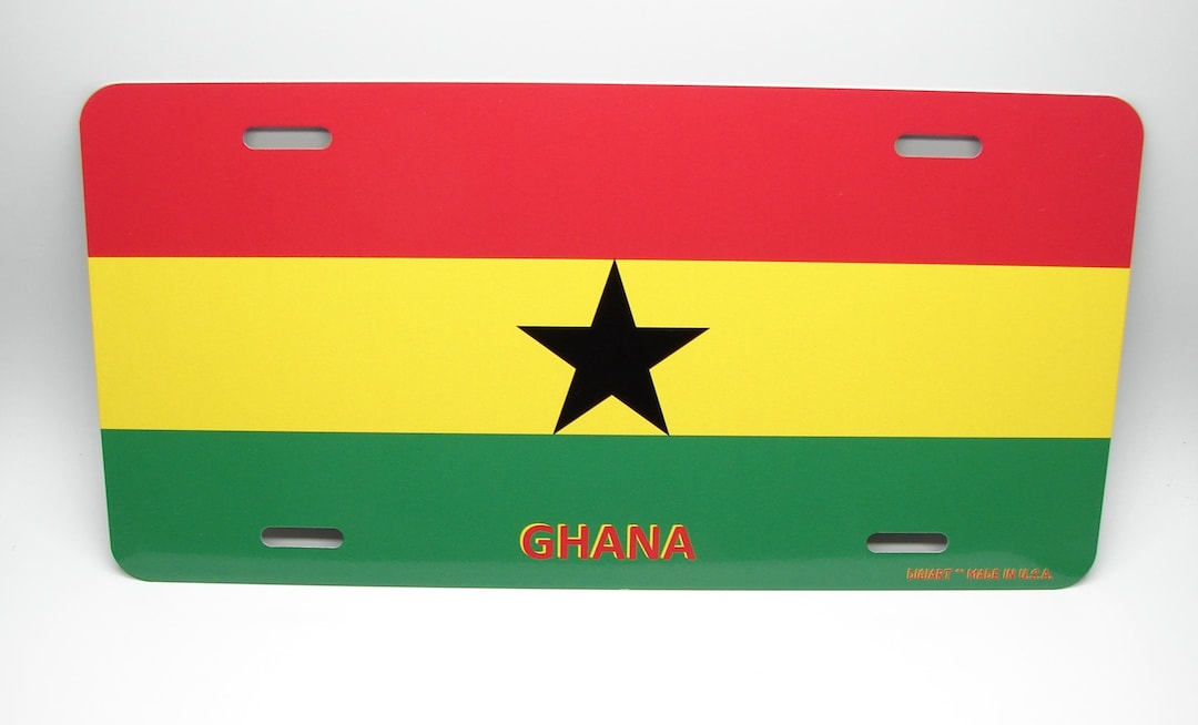 GHANA GHANAIAN FLAG Metal Car Novelty License Plate Auto Tag - Etsy