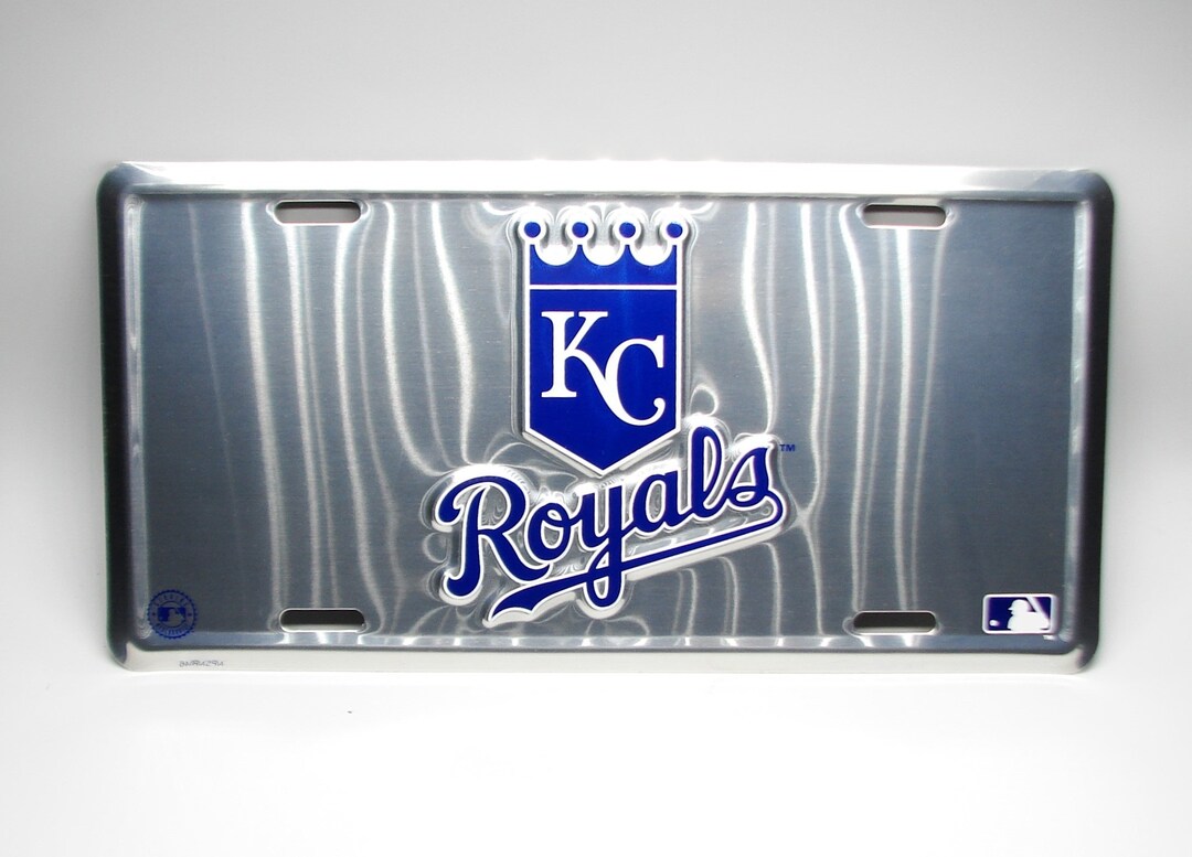 Officially Licensed MLB Kansas City Royals 3D EMBOSSED Metal Car ...