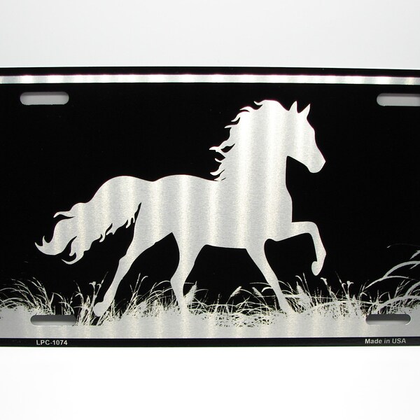 Black Horse License Plates - Etsy