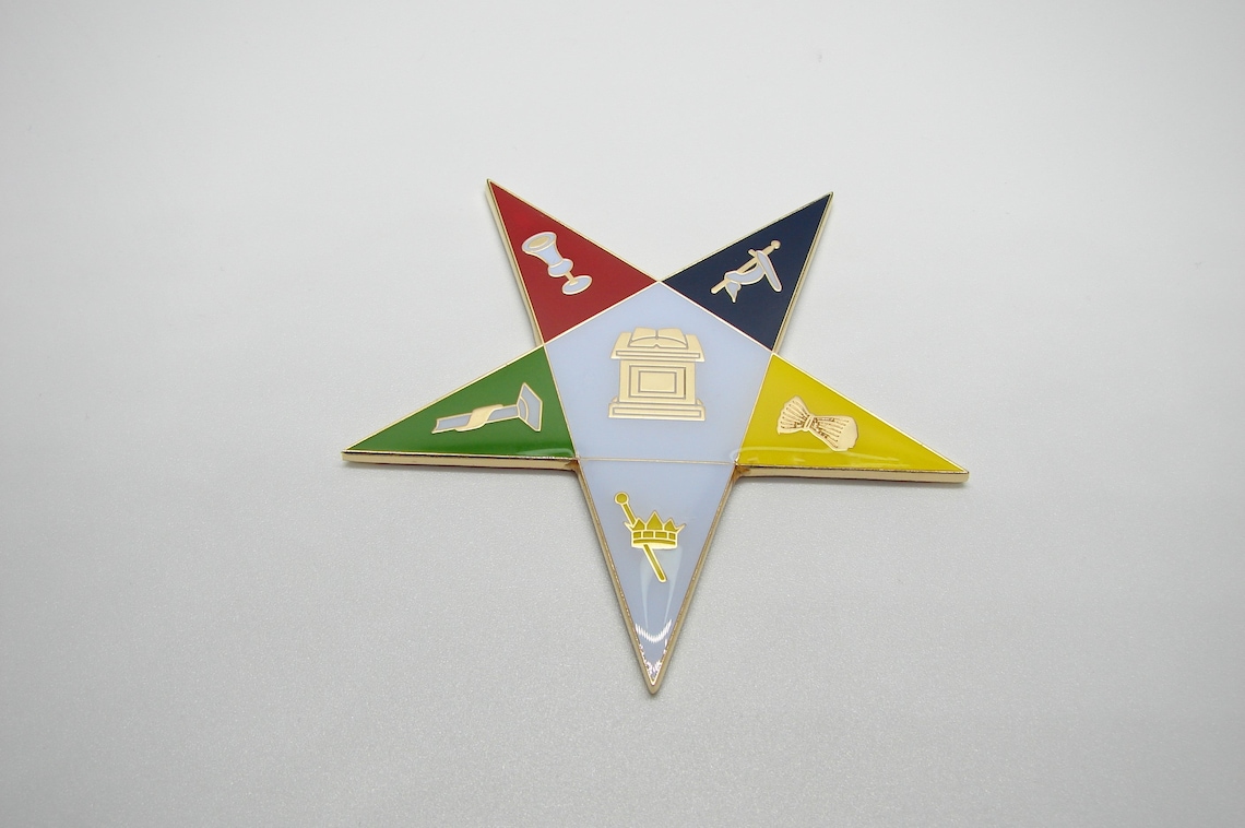 Order of Eastern Star OES MASON FREEMASON Masonic Logo Heavy - Etsy