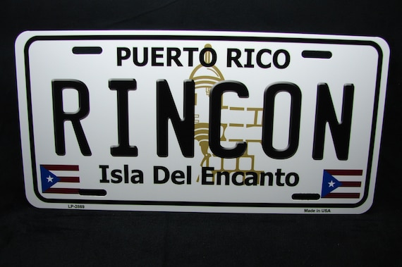 RINCON PUERTO RICO Isla Del Encanto Metal Car License Plate - Etsy