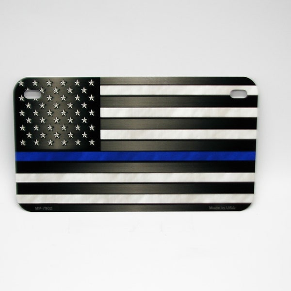 Motorcycle Thin Blue Line Plates - Etsy