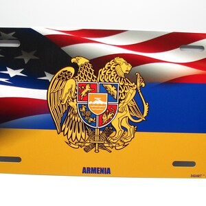 Armenian Flag License Plate - Etsy
