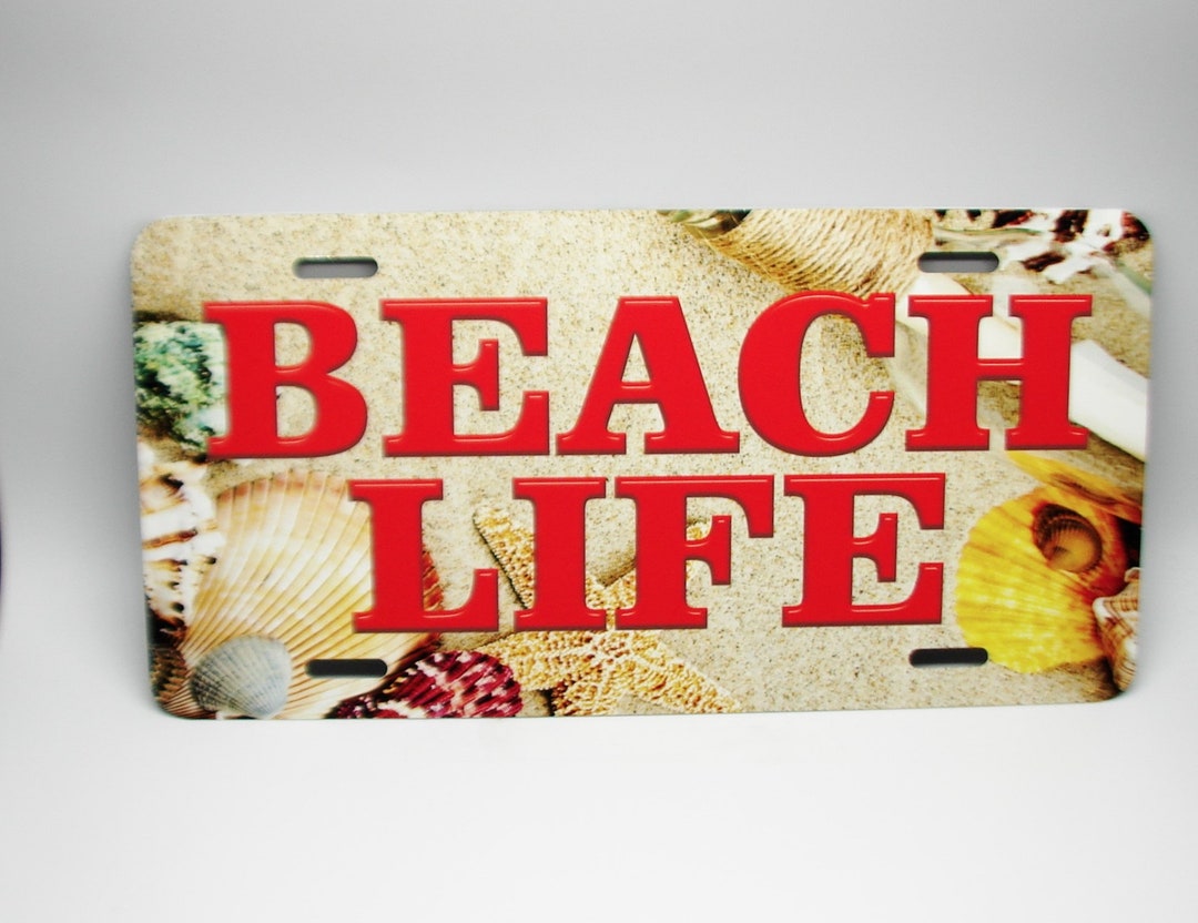 BEACH GIRL Beach Life Beach Bum Life is A Beach Salt Life Metal Car ...