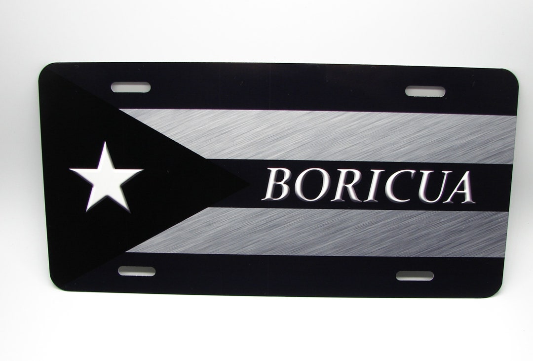 Boricua PUERTO RICO FLAG Metal Car Novelty License Plate Auto Tag ...