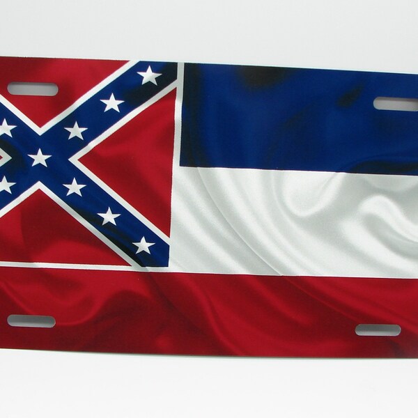 Mississippi State Flag License Plate - Etsy