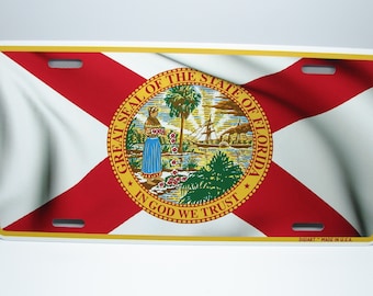 Florida Custom License Plate Custom Car Tag Metalworks - Etsy