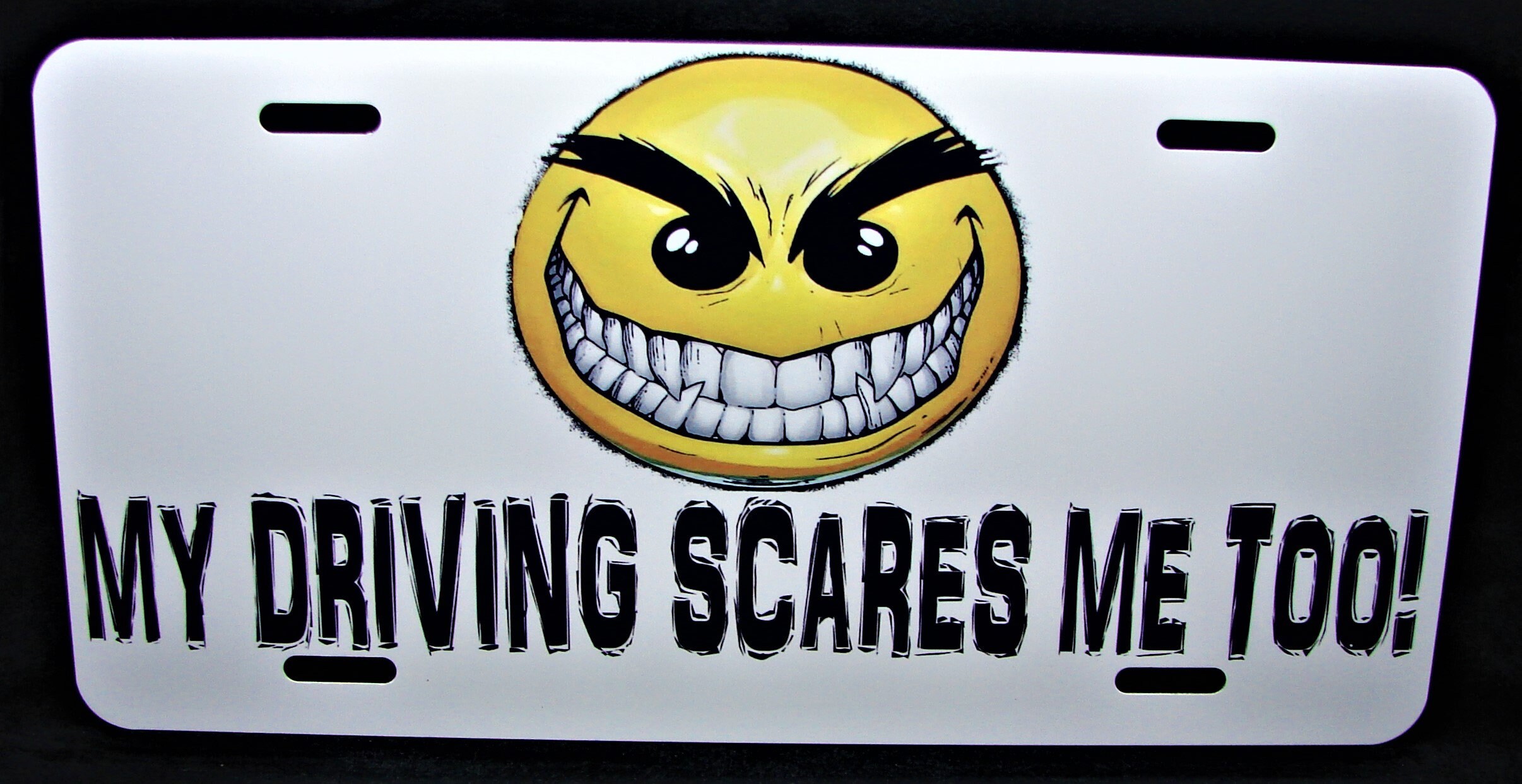 Happy Face Smiley EMOJI EMOTICON My Driving Scares Me Too - Etsy