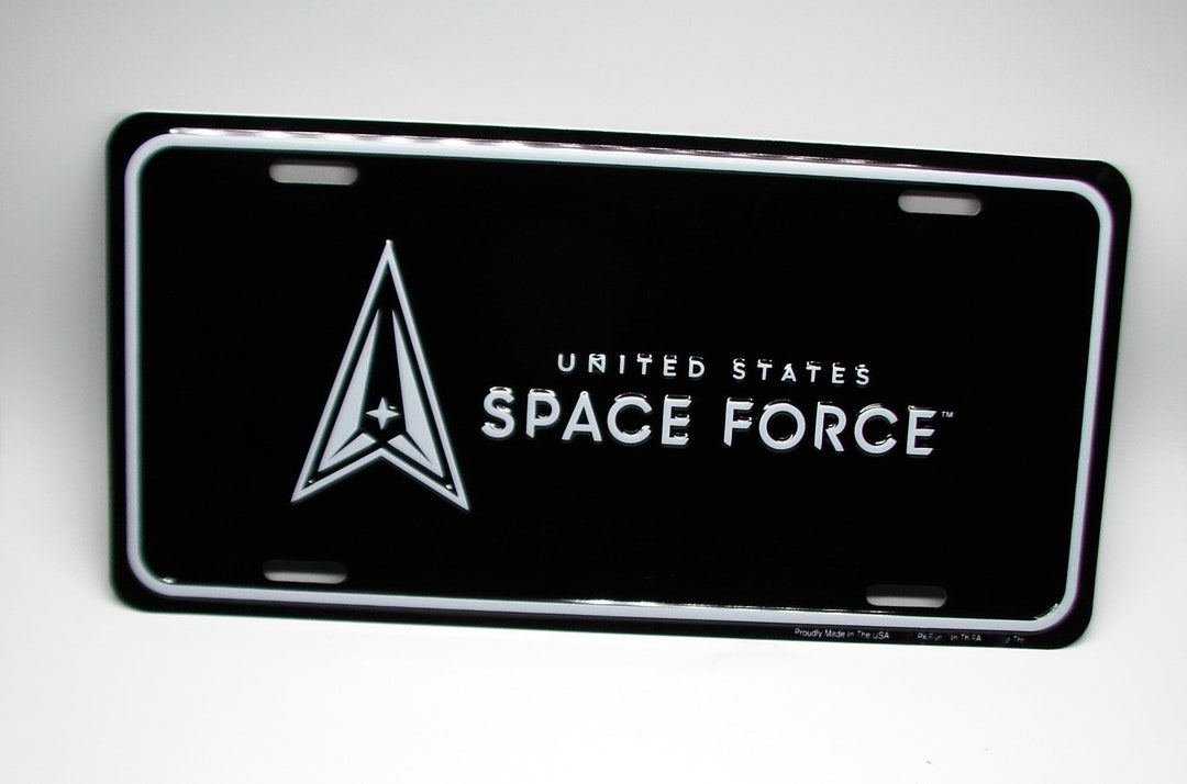 United States Space Force Emblem 3D EMBOSSED Metal Car License - Etsy