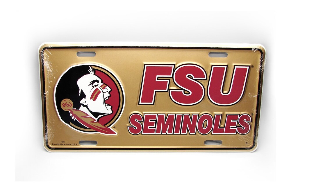 Officially Licensed FSU Florida State University Seminoles 3D EMBOSSED ...