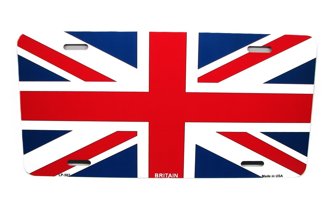 England BRITAIN BRITISH Flag Metal Car Novelty License Plate Auto Tag ...