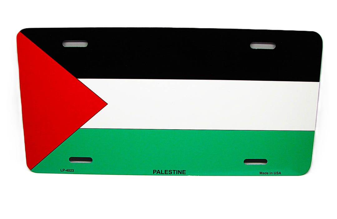 PALESTINE PALESTINIAN FLAG Metal Car Novelty License Plate Auto Tag - Etsy