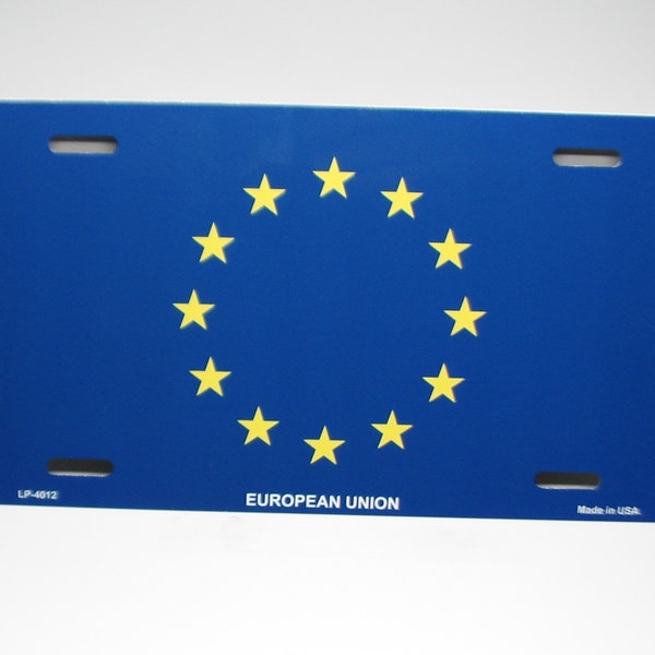European License Plate - Etsy