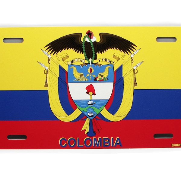 Colombia License Plate - Etsy
