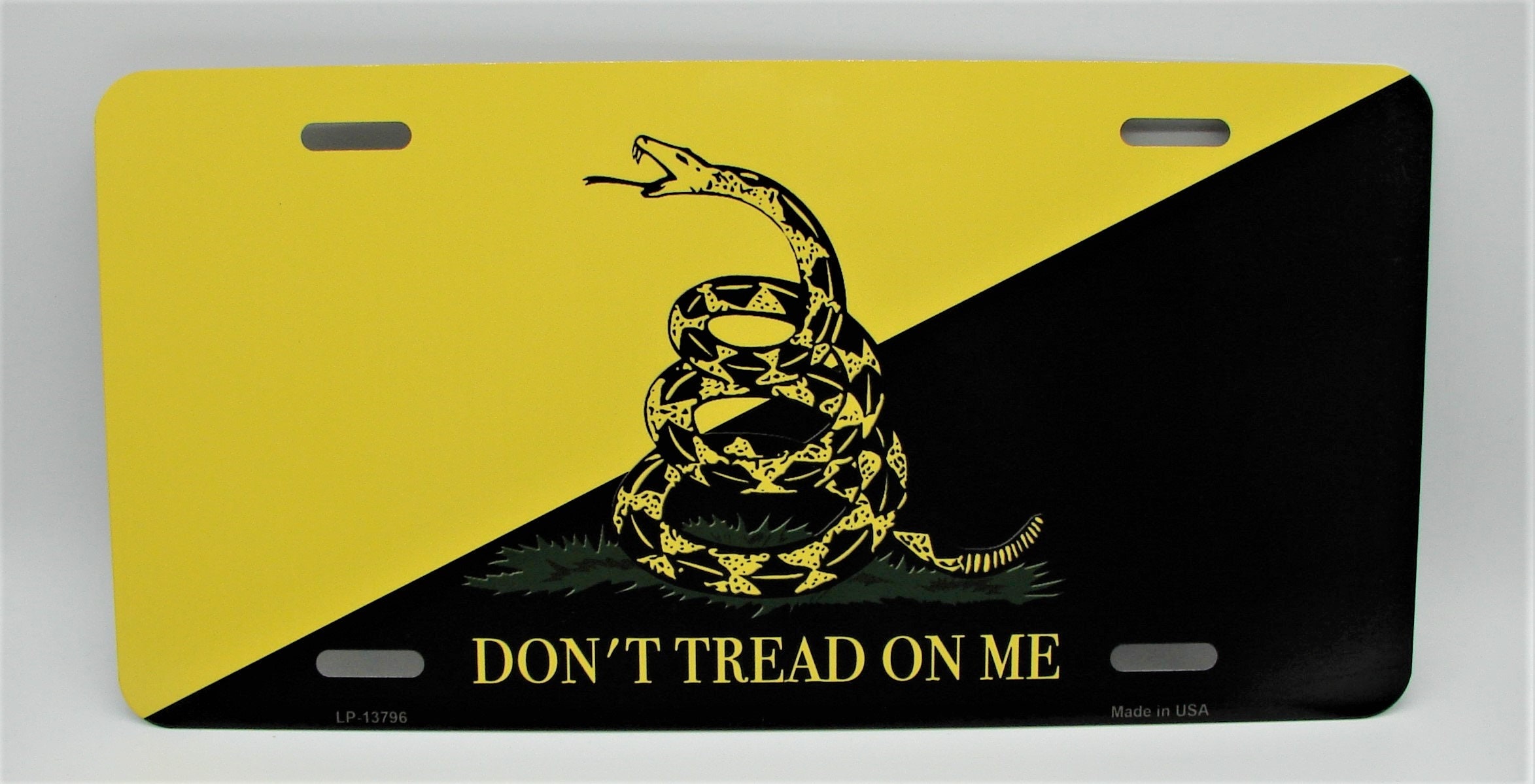 Don't Tread on Me Gadsden Flag Metal Car License Plate - Etsy