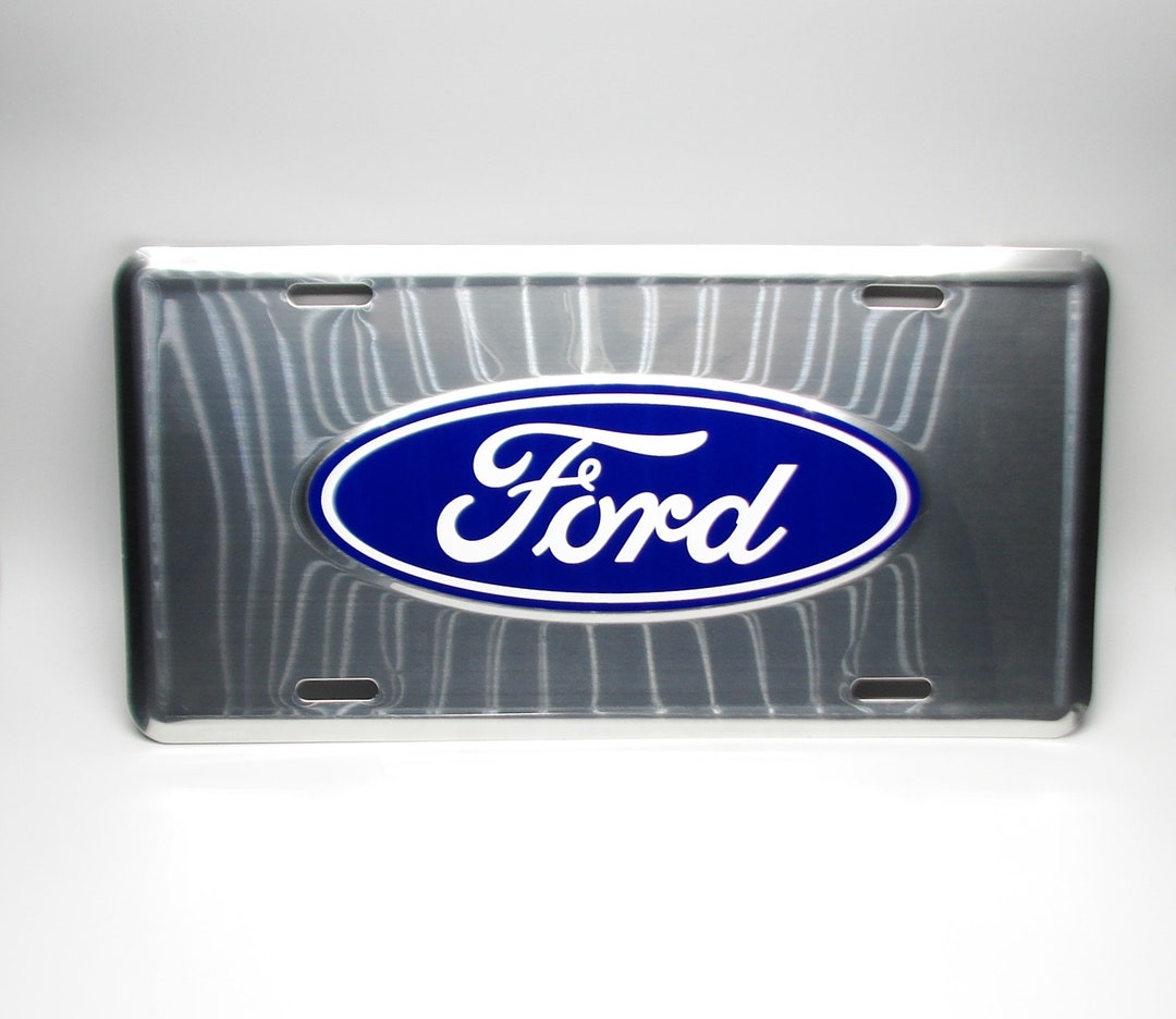 Ford Motor Company Emblem With Blue Background 3D EMBOSSED Metal Car ...