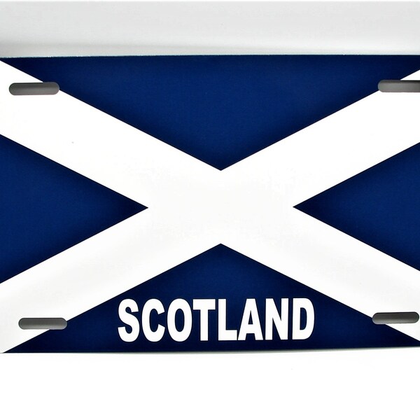Scottish Flag License Plate - Etsy