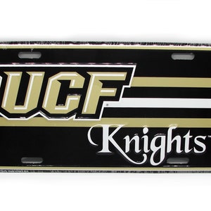 UCF Knights University of Central Florida 3D EMBOSSED Metal Car NOVELTY ...