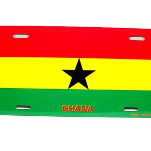 GHANA GHANAIAN FLAG Metal Car Novelty License Plate Auto Tag - Etsy
