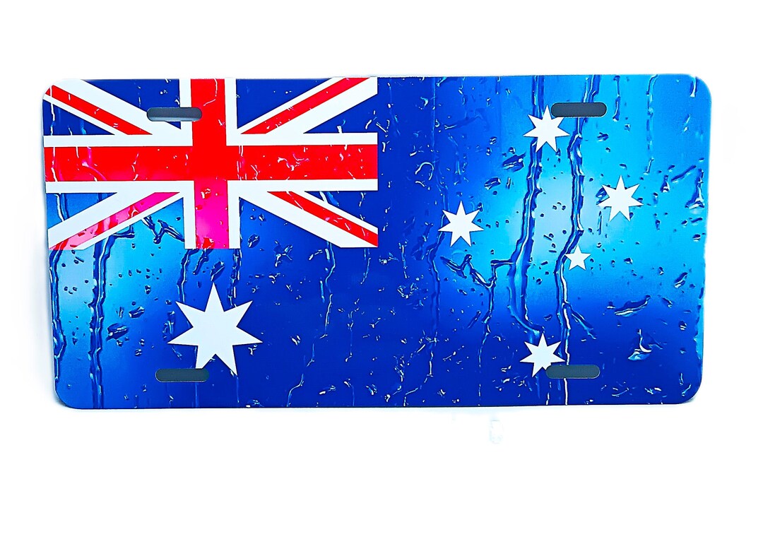 AUSTRALIA, AUSTRALIAN, AUSSIE Flag Metal Car Novelty License Plate Auto ...