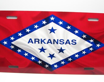 Arkansas Flag License Plate AR State Official Flag Symbol Auto Tag 6x12 ...